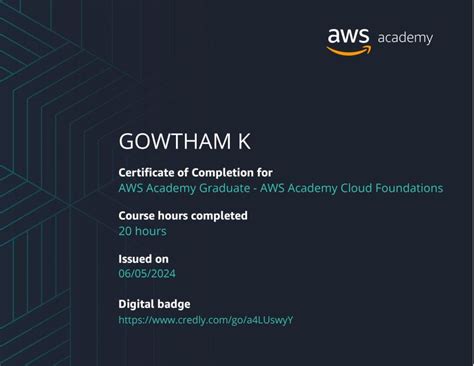 Gowtham K On Linkedin Aws Cloudcomputing Awscertified Awsacademy Cloudfoundations…