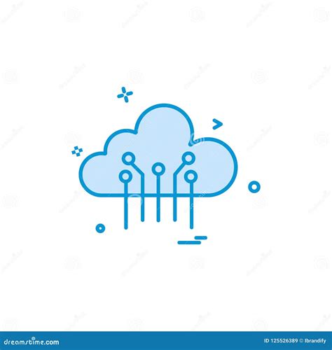 Artificial Cloud Intelligence Icon Vector Design Stock Vector Illustration Of Isolated Idea