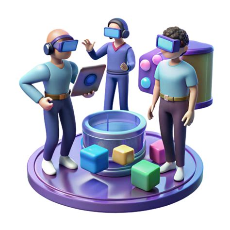 Immersive Vr Collaboration Metaverse Teamwork Virtual Interaction 54716570 Png