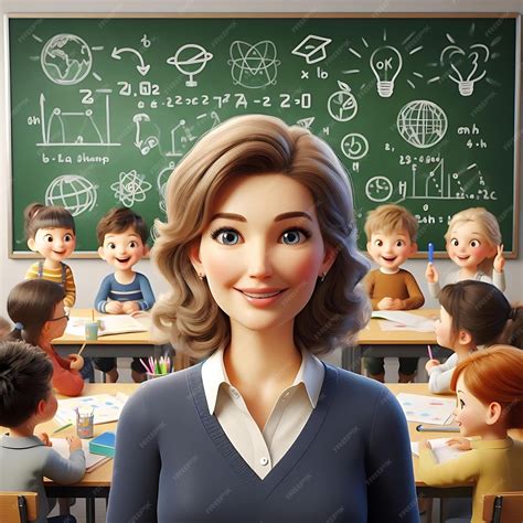 Preschool Teacher Teaching Students In A Classroom Ai Generated