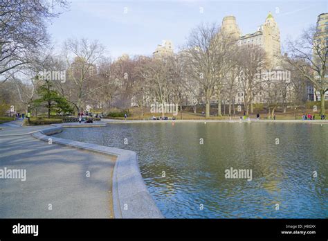 Beautiful Lakes And Ponds In Central Park New York Manhattan New