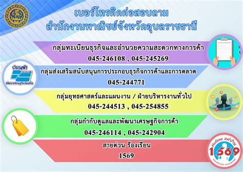 สำนักงานอุตสาหกรรมจังหวัดอุบลราชธานี วันที่ 19 21 มิถุนายน 2562 นายรังสรร บุญสะอาด อุตสาหกรรม