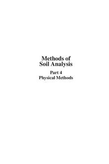 Methods Of Soil Analysis Part Physical Methods By Gaylon Z Library