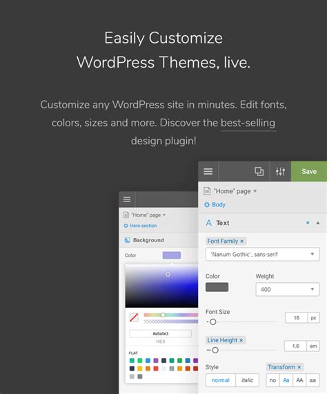 پلاگین Css ادیتور استایل وردپرس Yellowpencil Visual Css Style