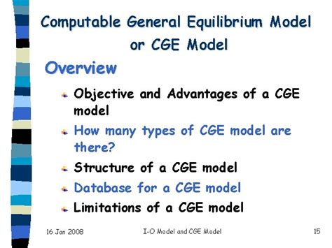 Inputoutput Model And Computable General Equilibrium Model Saipin