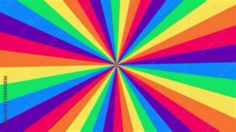 Abstract Motion Background With Psychedelic Twisting Circles Round Striped Black White Lines