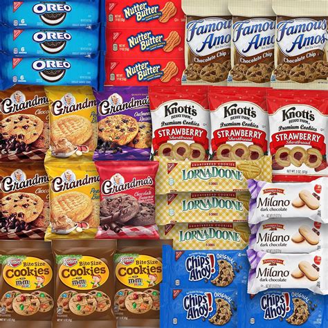 Cookies Variety Pack 30 Assorted Cookies And Snacks
