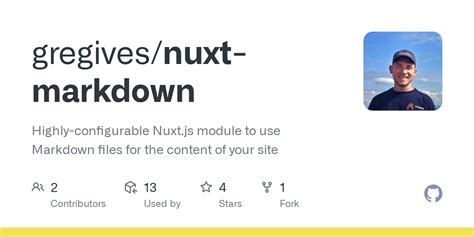 GitHub Gregives Nuxt Markdown Highly Configurable Nuxt Js Module To Use Markdown Files For