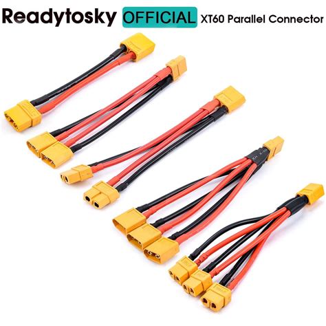 Xt60 Parallel Drone Battery Connector Male Female Cable Dual Extensi Rcdrone