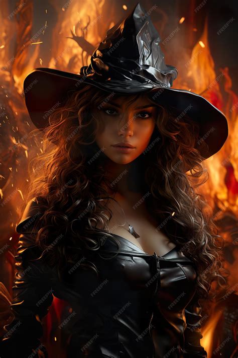 Premium Ai Image Really Sexy Witch Halloween Poster Poster For