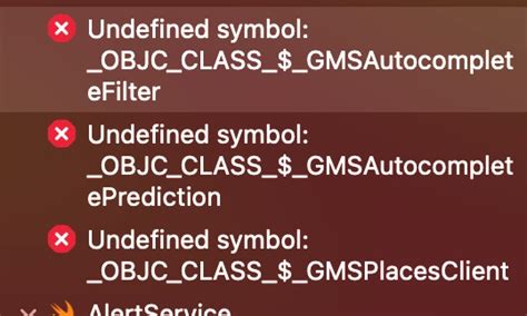 Ios OBJC CLASS Errors On M1 Macbook Google Maps Places Stack