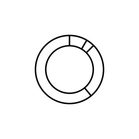 Ring Chart Line Vector Icon 22767093 Vector Art At Vecteezy