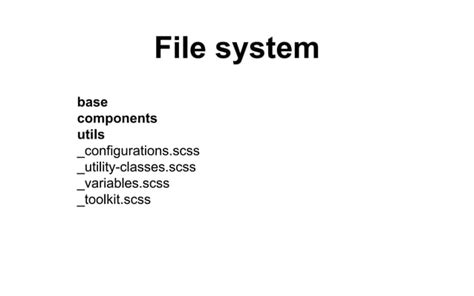 Sass Architecture Pptx
