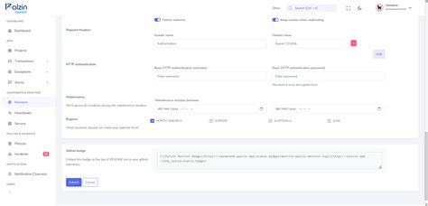 Request Parameters Headers And Authentication Palzin Monitor