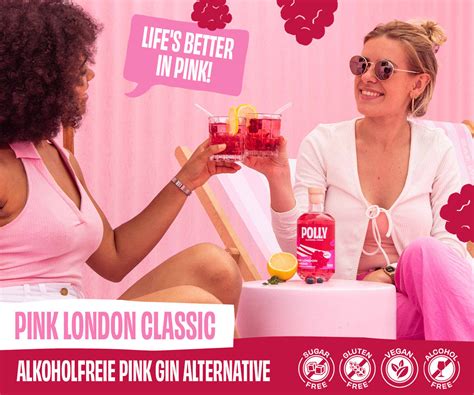 Polly Pink London Classic Alkoholfreie Pink Gin Alternative