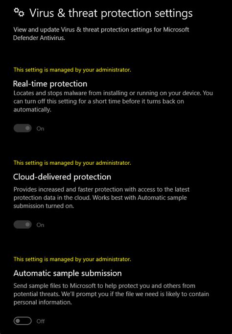 This Setting Is Managed By Your Administrator R Windows10