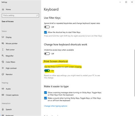 Open Snipping Tool By Default When Pressing The Print Screen Prtsc Key In Windows