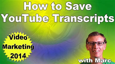 How To Save Youtube Transcript Text Youtube