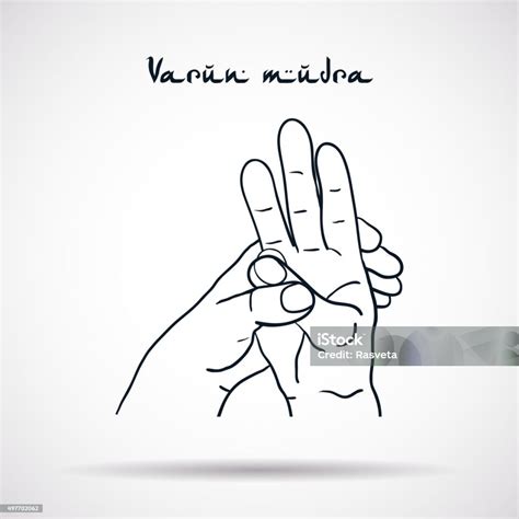 요소 요가 Varun Mudra 손 무드라에 대한 스톡 벡터 아트 및 기타 이미지 무드라 요가 2015년 Istock