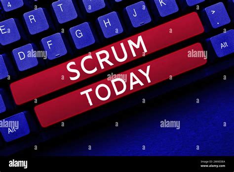 Text Caption Presenting Scrum Business Concept Handwriting As Distinct