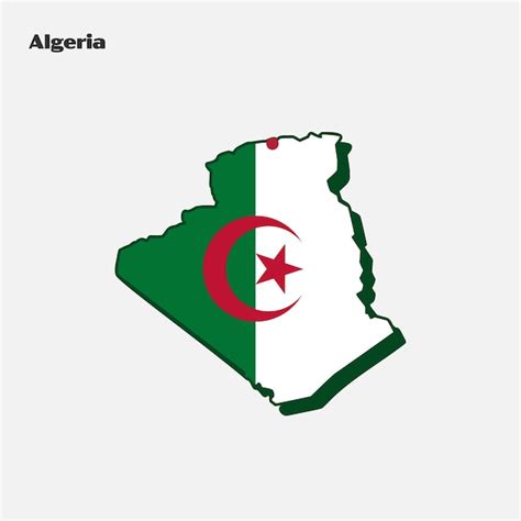 premium vector algeria map flag infographic