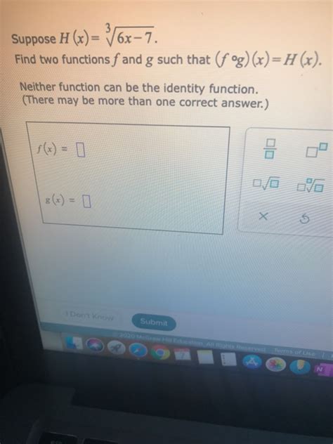 Solved Suppose H X 6x 7 Find Two Functions F And G Such