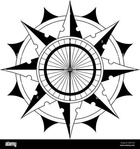 Map Compass Rose Vector