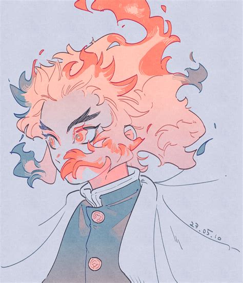 Rengoku Kyoujurou Kimetsu No Yaiba Drawn By Oharu Chan Danbooru