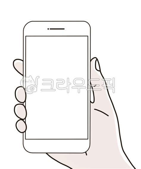 휴대폰 스마트폰일러스트 스마트폰 스마트폰그림 손 사진이미지일러스트캘리그라피 Pepper83작가