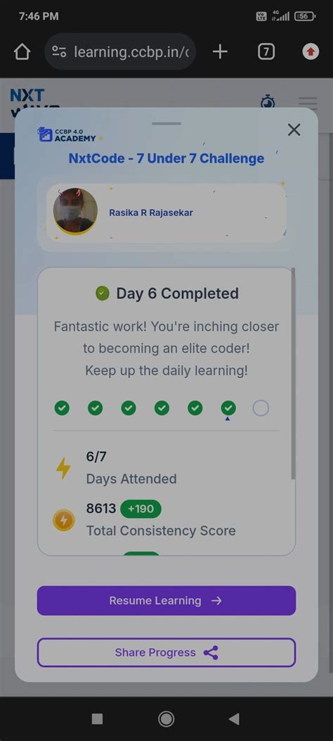 Rrasika Rajasekar On Linkedin Day17 Day6 100daysofcode Day17 Codingchallenge Nxtwave
