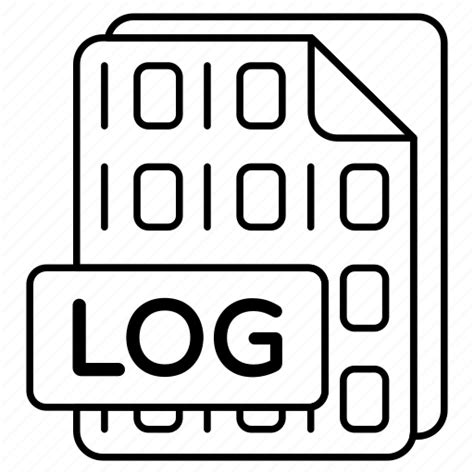 log file file format filetype file extension document icon