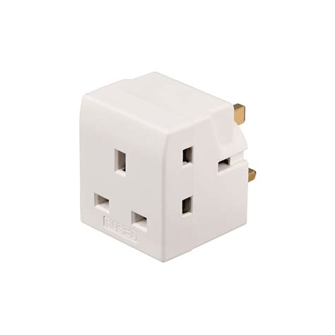 Brennenstuhl 3 Way Plug Socket Multi Adapter 1508263