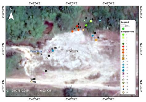 A And 2b Shows The Map Of The Sample Location And The Corresponding