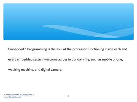 Embedded C Program And Programming Structure For Beginners Ppt