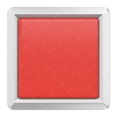 Premium Photo 3d Button Empty Button 3d Illustration