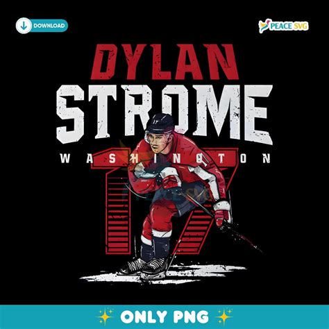Vintage Dylan Strome 17 Washington Capitals Hockey Png Digital Download