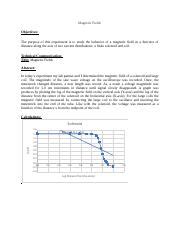 Magnetic Field Docx Magnetic Fields Objectives The Purpose Of This Experiment Is To Study