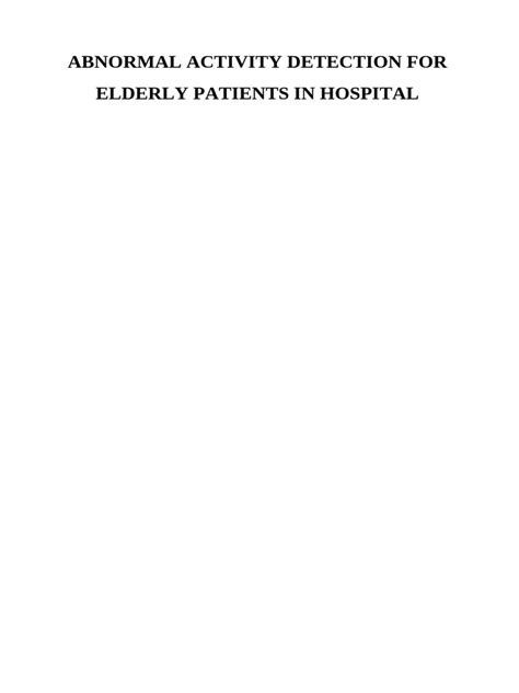 Abnormal Activity Detection Pdf Machine Learning Artificial Intelligence