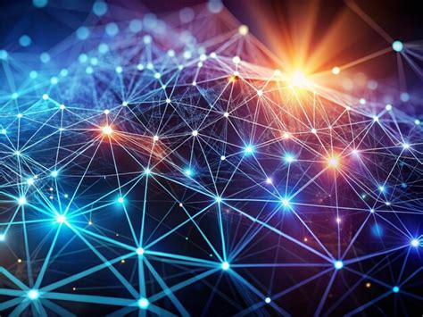 3d Abstract Network Communications Background With Plexus Design Premium Ai Generated Image