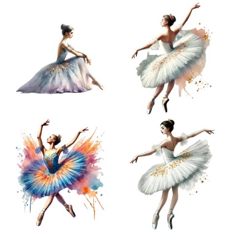 32 Png Ballet Dancer Png Clipart Ballet Dancer Sublimation Watercolor