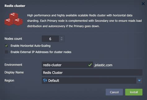 Redis Cluster Virtuozzo Dev Docs