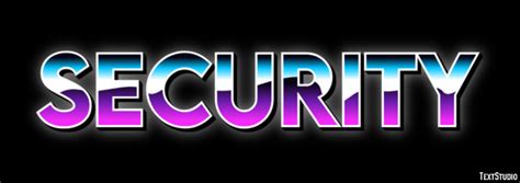 Security Text Effect And Logo Design Word