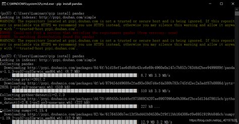 pip更改为豆瓣源以及源信任问题 pip download 添加信任 csdn博客