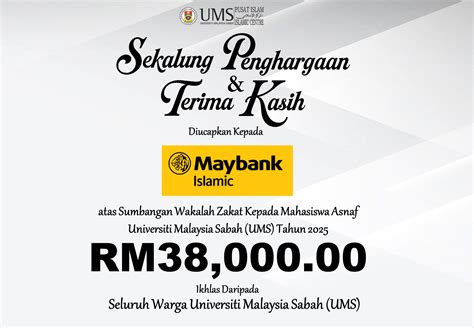 Pusat Sekalung Penghargaan Dan Terima Kasih Diucapkan Kepada Maybank