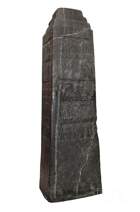 Black Obelisk Of King Shalmaneser Iii 1 Photograph By Science Photo