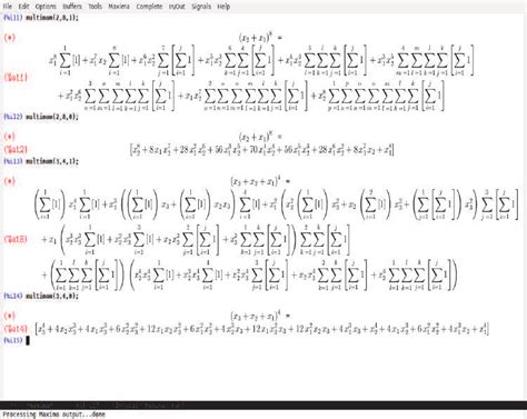Output Of Multinommc For A Binomial And A Multinomial Example