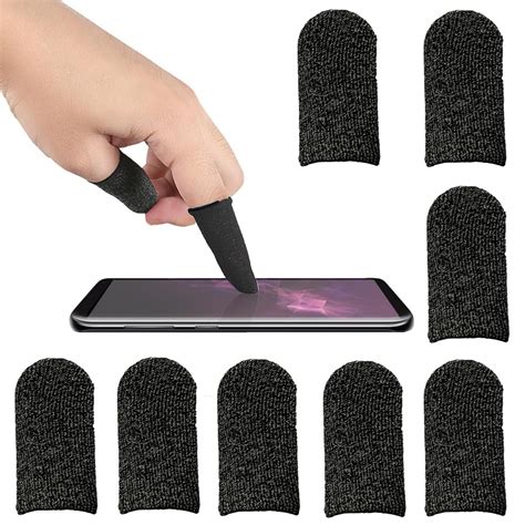 8 Pieces Gaming Finger Sleevegaming Thumb Sleeves Mobile Gaming