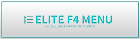 Elite F4 Menu Custom