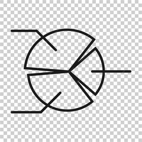 Premium Vector Chart Icon In Flat Style Diagram Vector Illustration On White Isolated