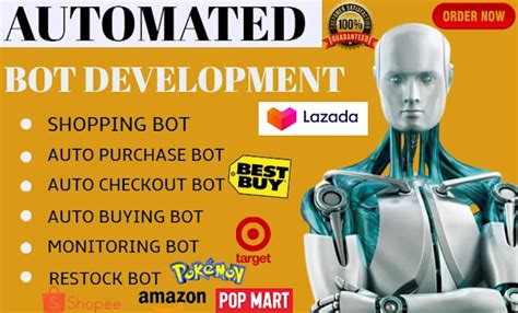 develop auto purchase bot auto buying bot popmart bot pokemon bot by
